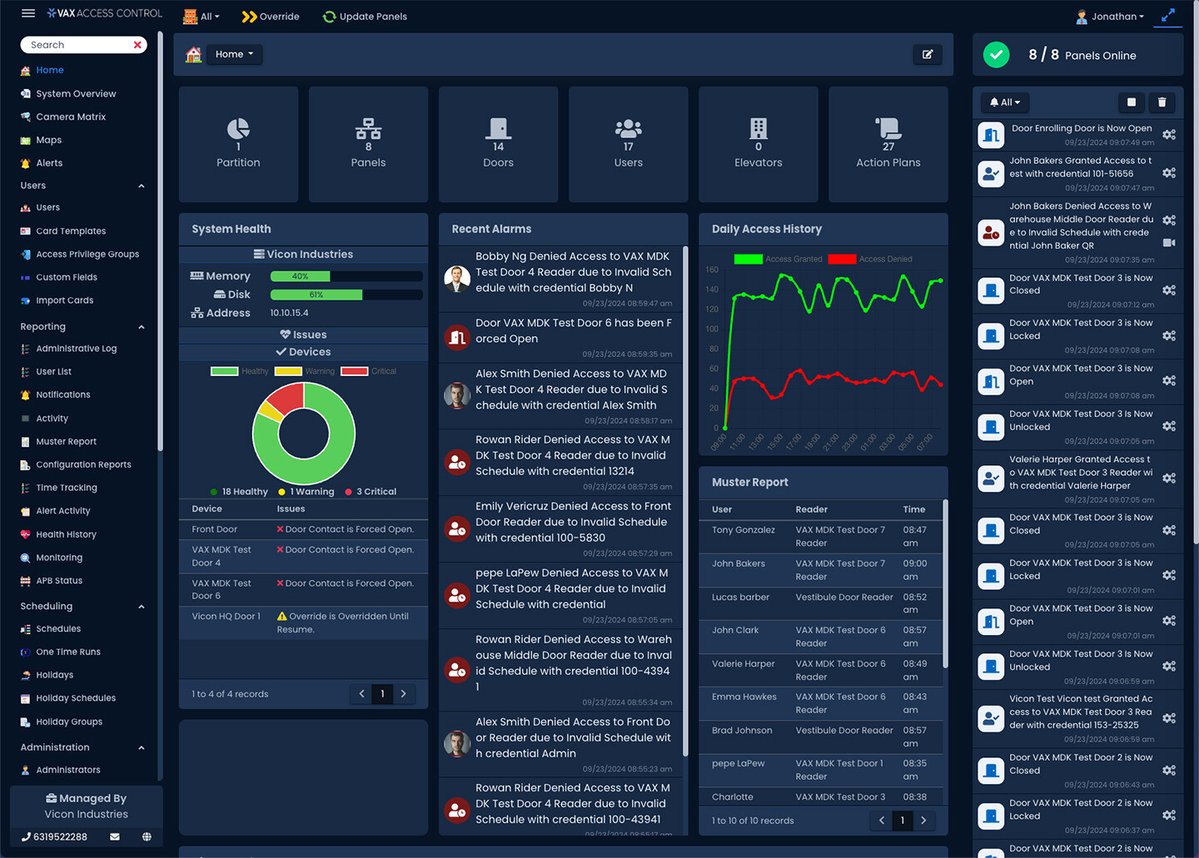 Vicon Access Control (VAX) Overview