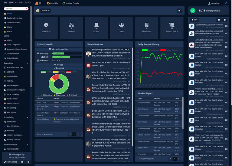 Vicon Access Control (VAX) Overview